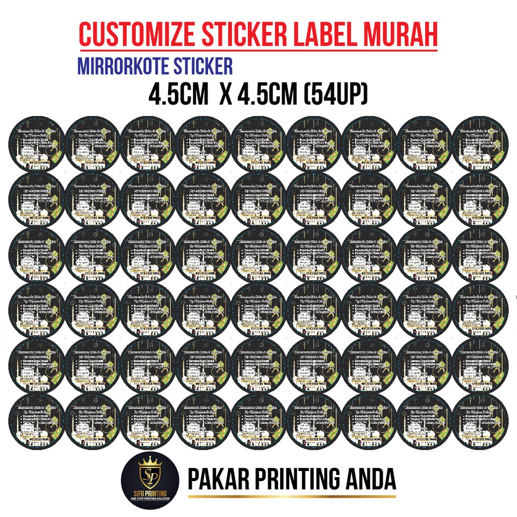 🔥STICKER LABEL CUSTOM PRODUK - PELBAGAI SAIZ Label Produk & Kuih Biskut ...