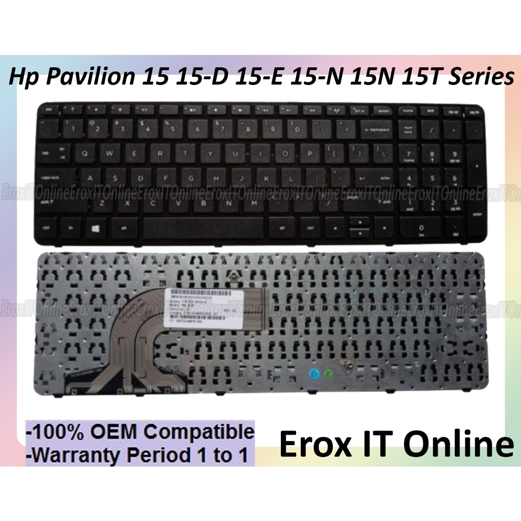 Hp Pavilion 15 15-D 15-E 15-N 15N 15T 15-G 15-N 15-R 15-S 15-p246tx ...