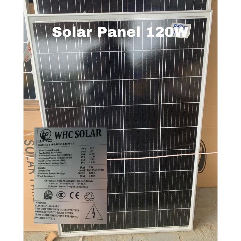 WHC Solar Panel 120watt (Ready Stocks) | Shopee Malaysia