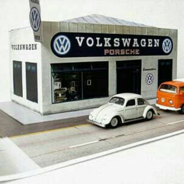1/64 scale papercraft showroom diorama | Shopee Malaysia