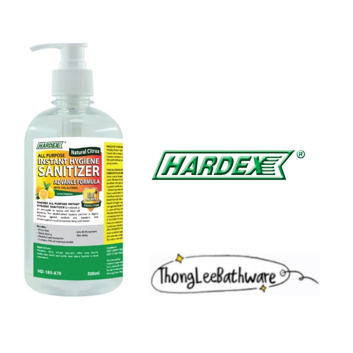 HARDEX ALL PURPOSE INSTANT HYGIENE SANITIZER (500ML) | Shopee Malaysia