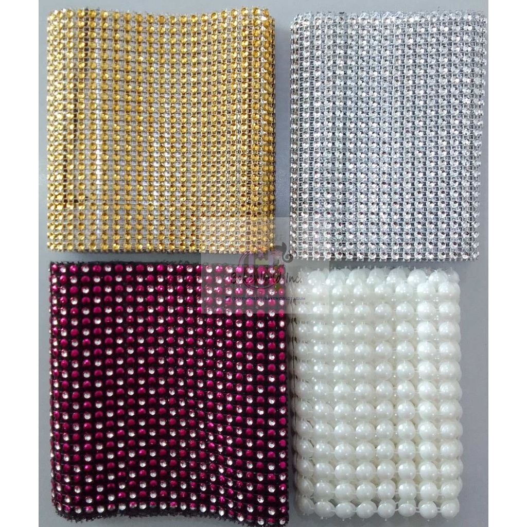 Glam Ribbons 1 Meter (Magenta, Silver, Gold, Pearl) | Shopee Malaysia