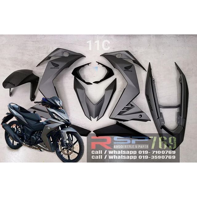 RS150R Dynamic matte grey custom color | Shopee Malaysia