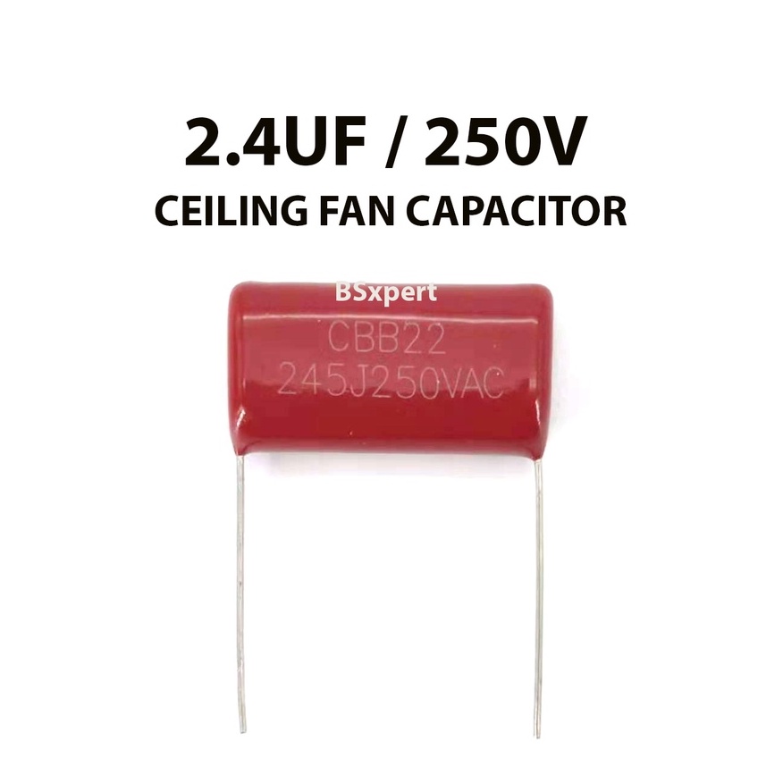 ( 1PCS ) Panasonic/ KDK Ceiling Fan Condenser Capacitor ( 245J ) 2.4UF ...