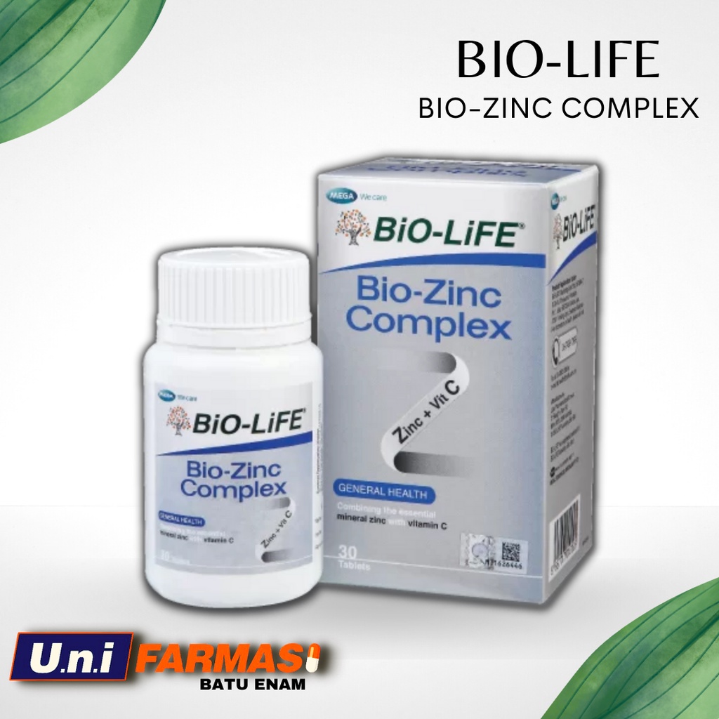 Bio-Life: Bio Zinc Complex 30'S | Shopee Malaysia