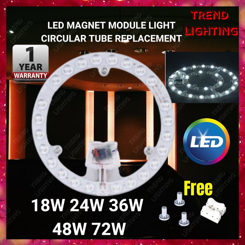 LED Magnet Light 18W 24W 36W 48W 72W Module Circular Ring Down Lights ...