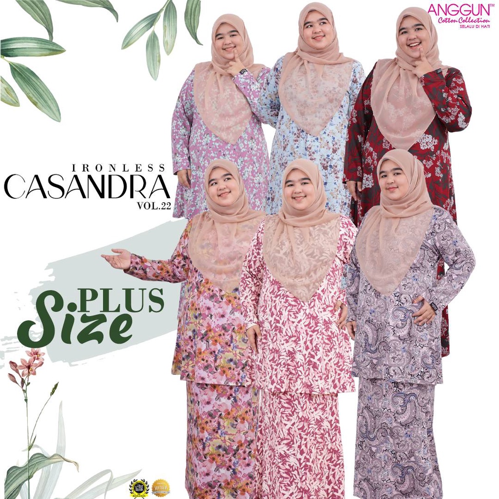 KURUNG IRONLESS CASANDRA BY ANGGUN COLLECTION (Kain jenis memeri/boleh ...
