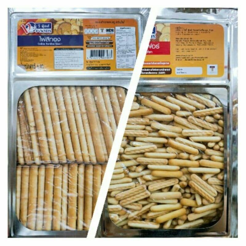 4KG Vfoods Biskut Jari Finger Biscuit Golden Bamboo/Mini Stick Biscuit ...