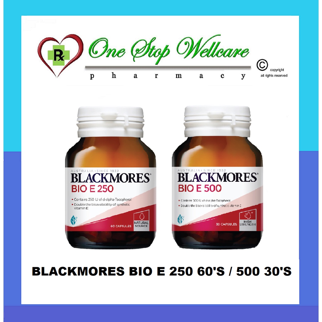 BLACKMORES BIO E 250 60'S / BIO E 500 30'S | Shopee Malaysia