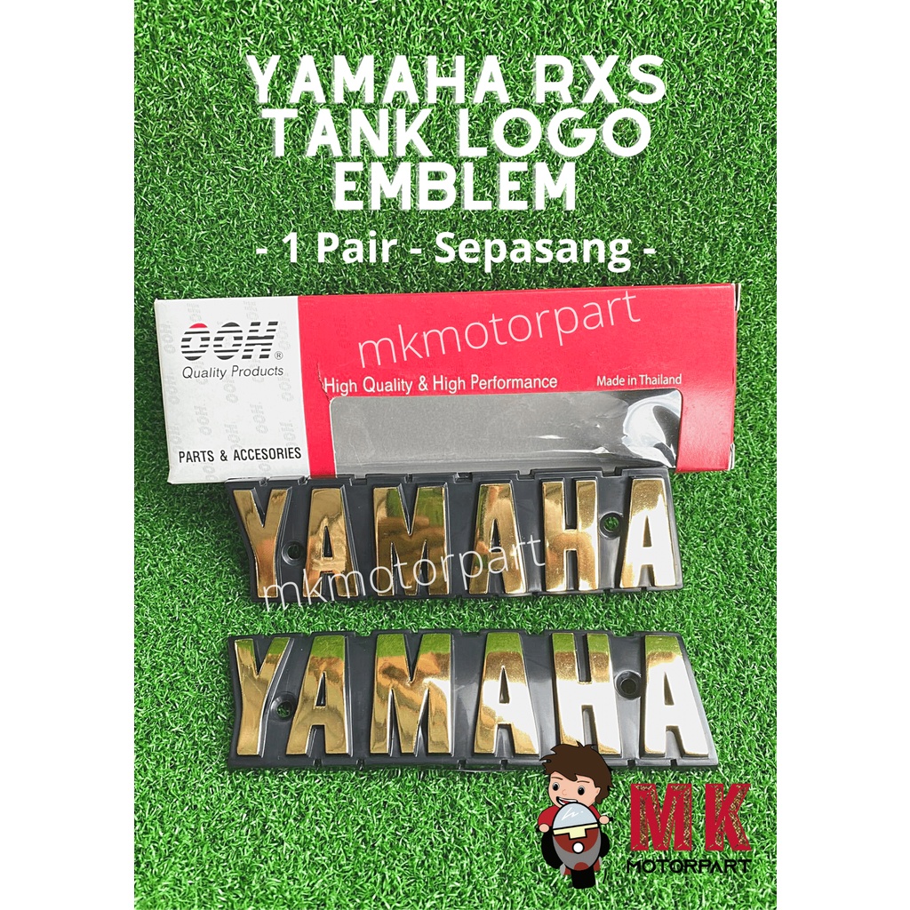 (2Pcs) Yamaha RXS / RXS115 Fuel Tank YAMAHA Logo EMBLEM Tangki Minyak ...
