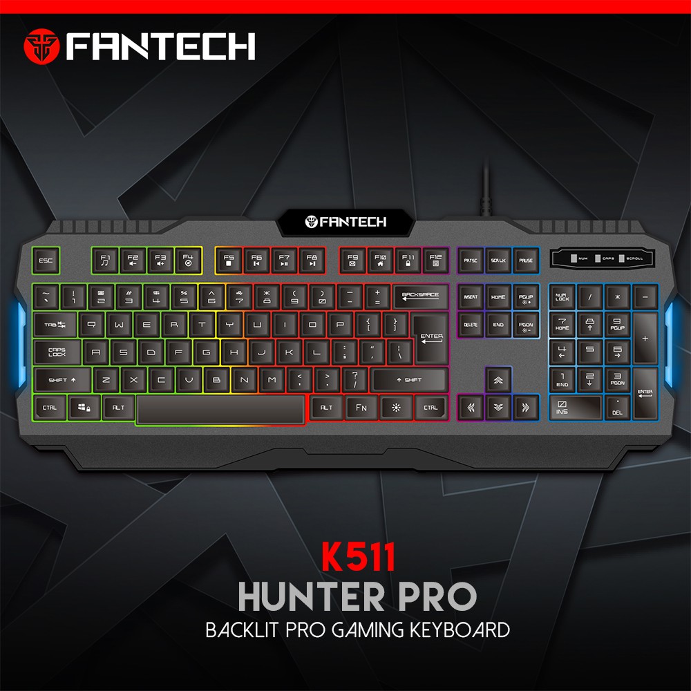 FANTECH K511 BACKLIT PRO MEMBRANE KEYBOARD | Shopee Malaysia