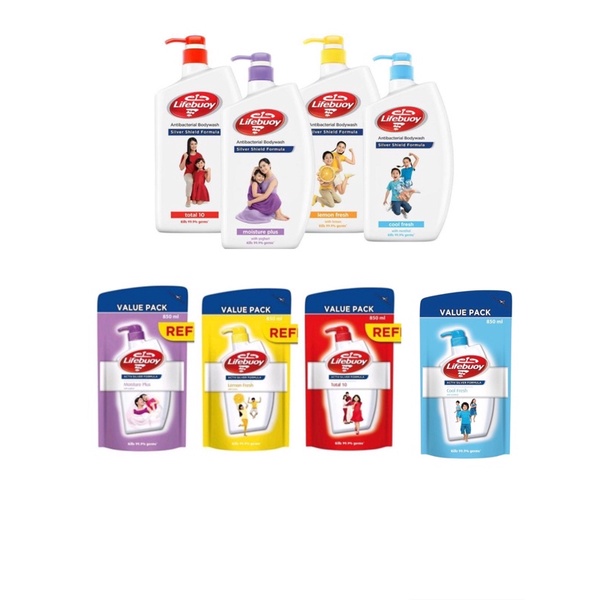 Lifebuoy Total 10/Cool Fresh Body Wash Refill Pack 850ml / 950ml ...