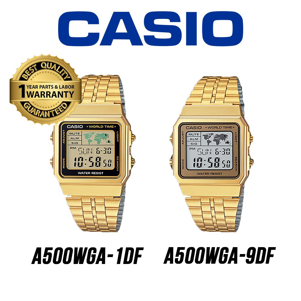 CASIO A500WGA SERIES ORIGINAL MEN WATCH WITH 1 YEAR WARRANTY | Shopee ...