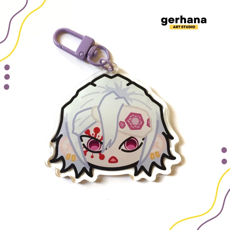 Demon Slayer Hashira Chibi Acrylic Keychain | Rengoku, Himejima, Giyuu ...