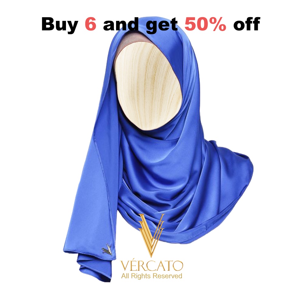 VERCATO Premium Satin Silk Shawl Hijab Tudung Muslimah (Various Colors ...