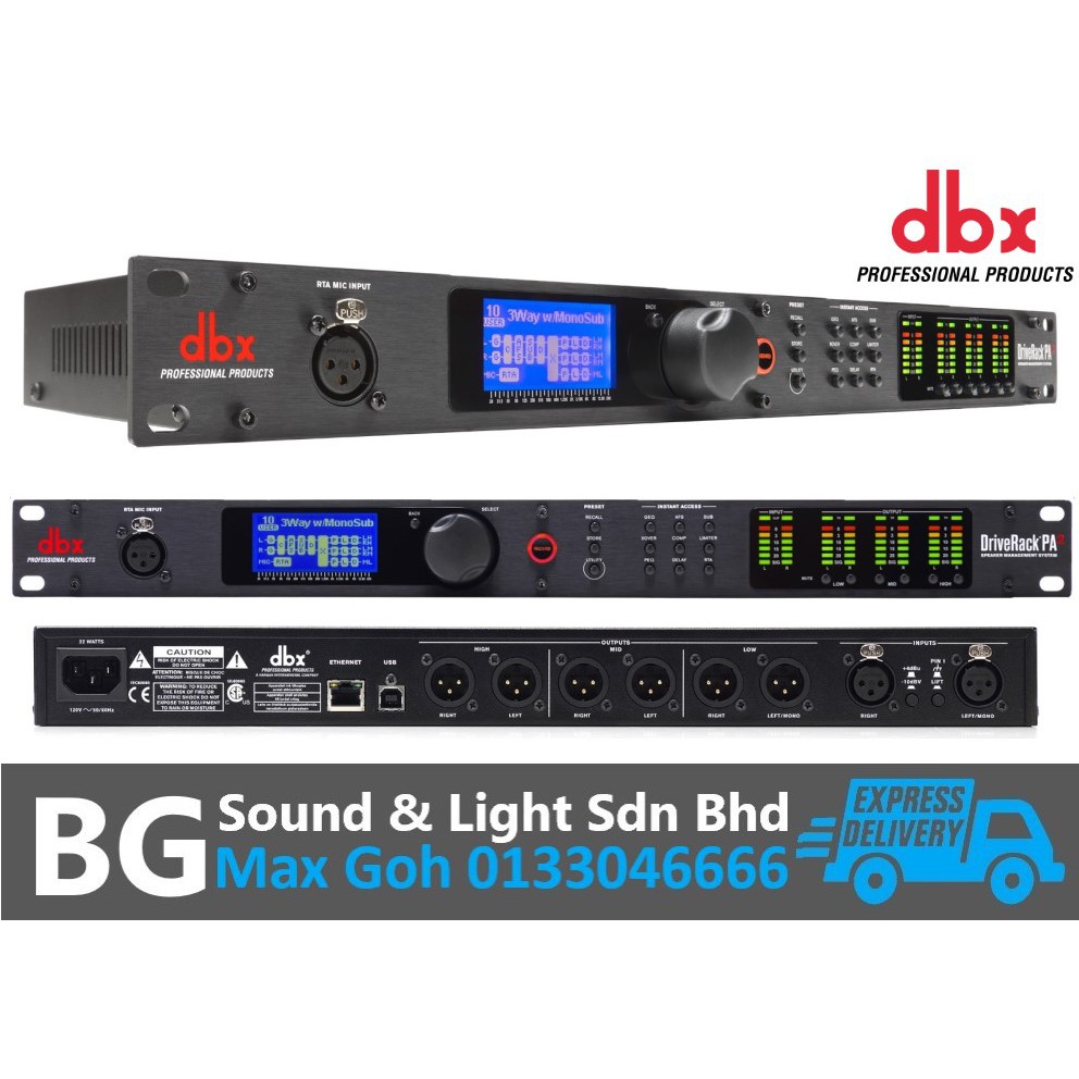 DBX DriveRack PA2 Complete Loudspeaker Management System | Shopee Malaysia