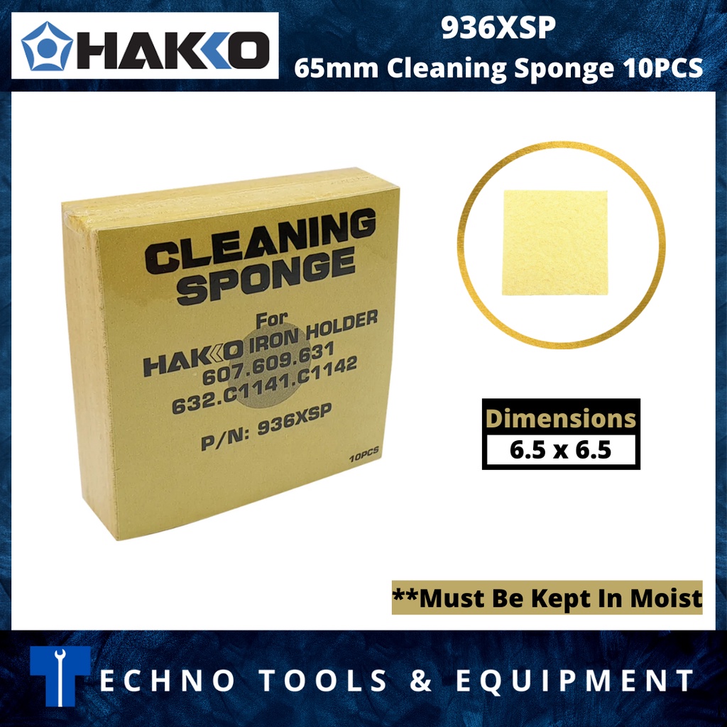HAKKO 333XSP / 936XSP Cleaning Sponge (10PCS) 8" / 6.5" | Shopee Malaysia