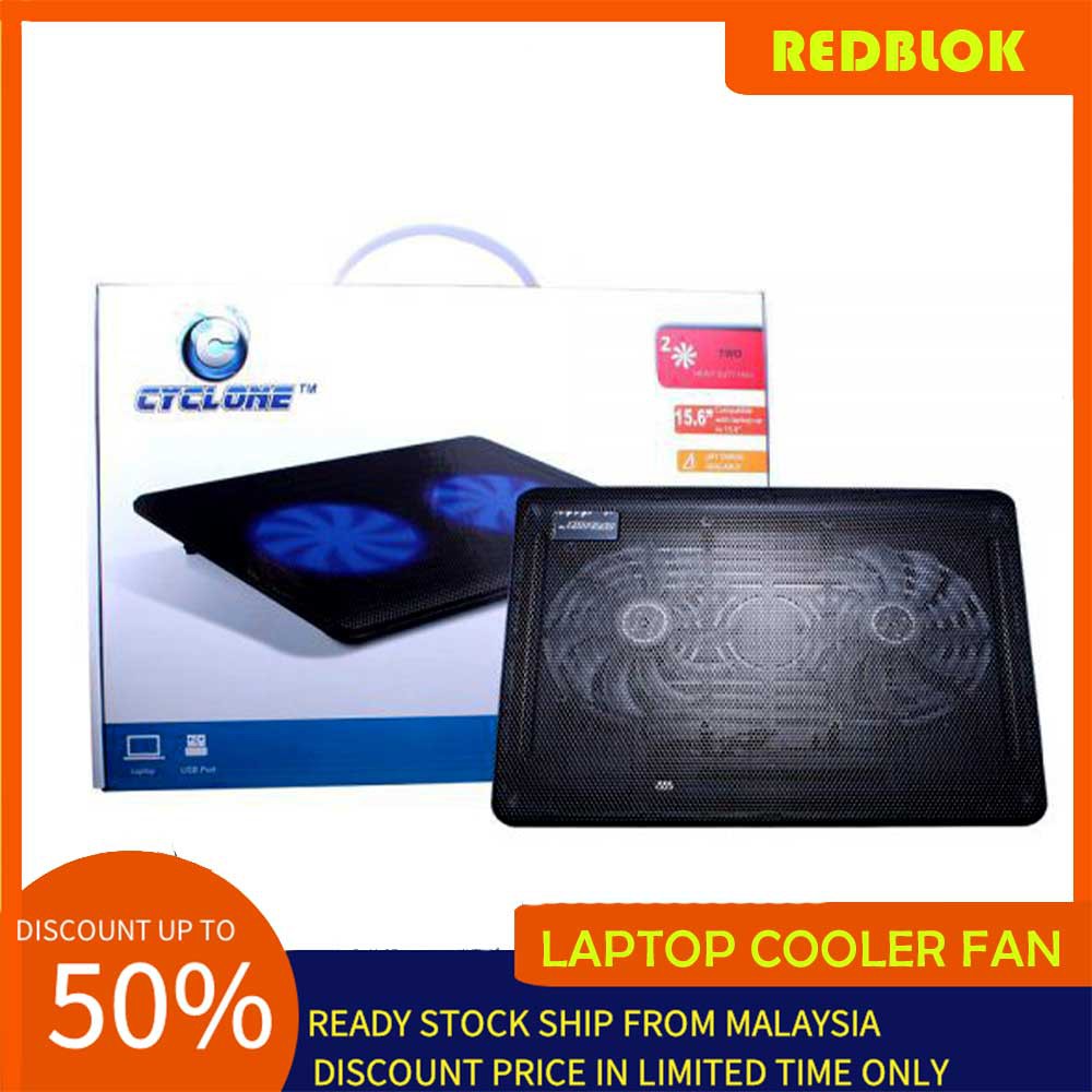 🔥 READY STOCK🔥Jackrila CYCLONE 15.6″ Ultra-thin Double Cooling Fan LED ...