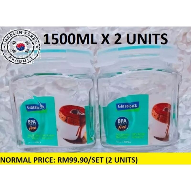Glasslock Canister ORIGINAL Made in Korea | Shopee Malaysia