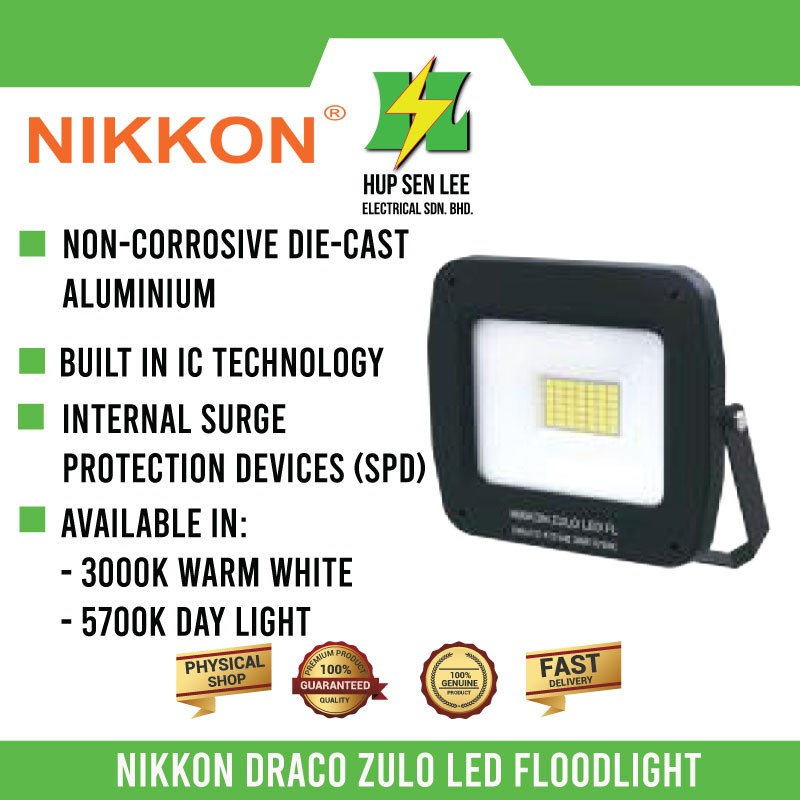 NIKKON DRACO ZULO LED FLOODLIGHT / SPOT LIGHT (30W/50W/100W/150W/200W) | Shopee Malaysia