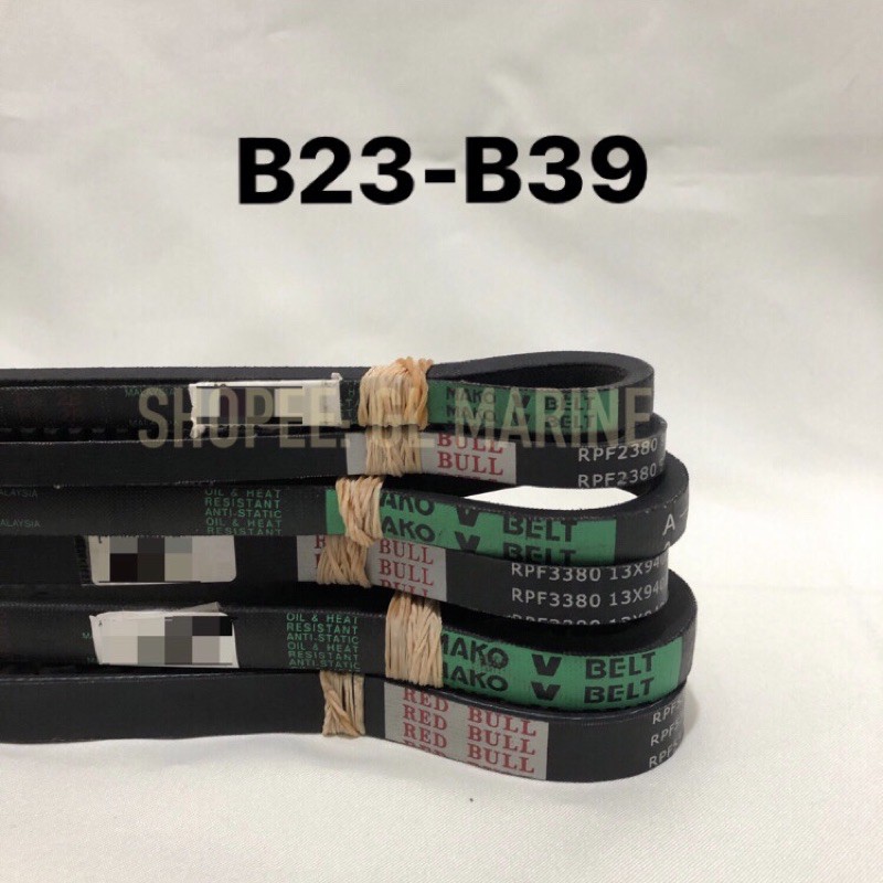 MAKO V-BELT Tali Belting B23 B24 B25 B26 B27 B28 B29 B30 B31 B32 B33 B34 B35 B36 B37 B38 B39 ...