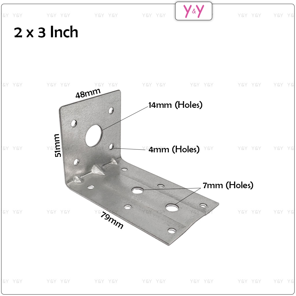 Y&Y Eco 2 / 3 / 4 Inch Roofing L Bracket / Corner Joint Brace / Besi L ...