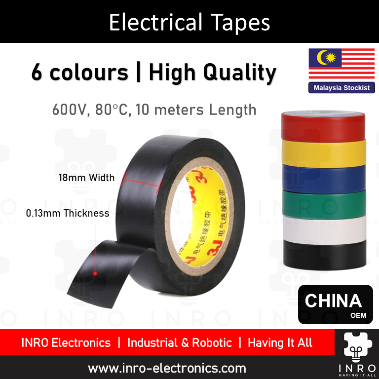 [5 meter] Electrical Tapes, Electrical Tape, Tape Hitam, High Quality ...