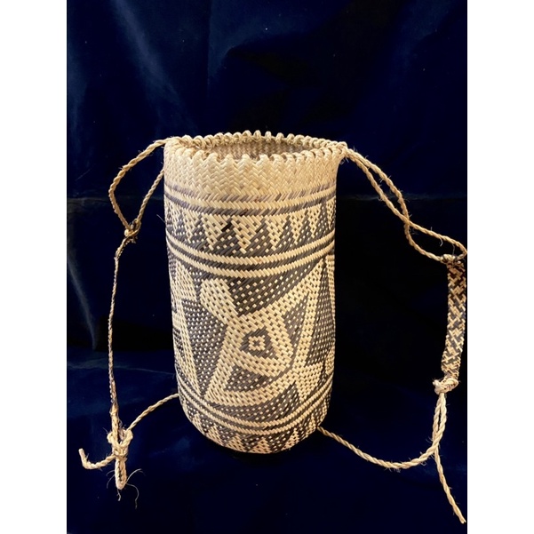 RB01# Awesome Traditional Punan Natural Rottan Basket Sarawak Borneo ...