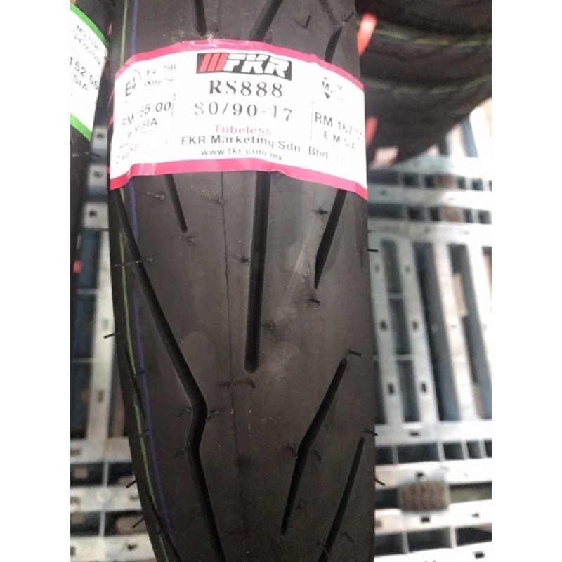FKR TUBELESS TAYAR RS888 [80/90-17] Bunga Pirelli Rosso Sport Tajam EX5 ...