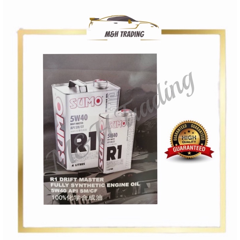 SUMO R1 FULLY SYNTHETIC ENGINE OIL 100% ORIGINAL JAPAN(4 LITRE ...