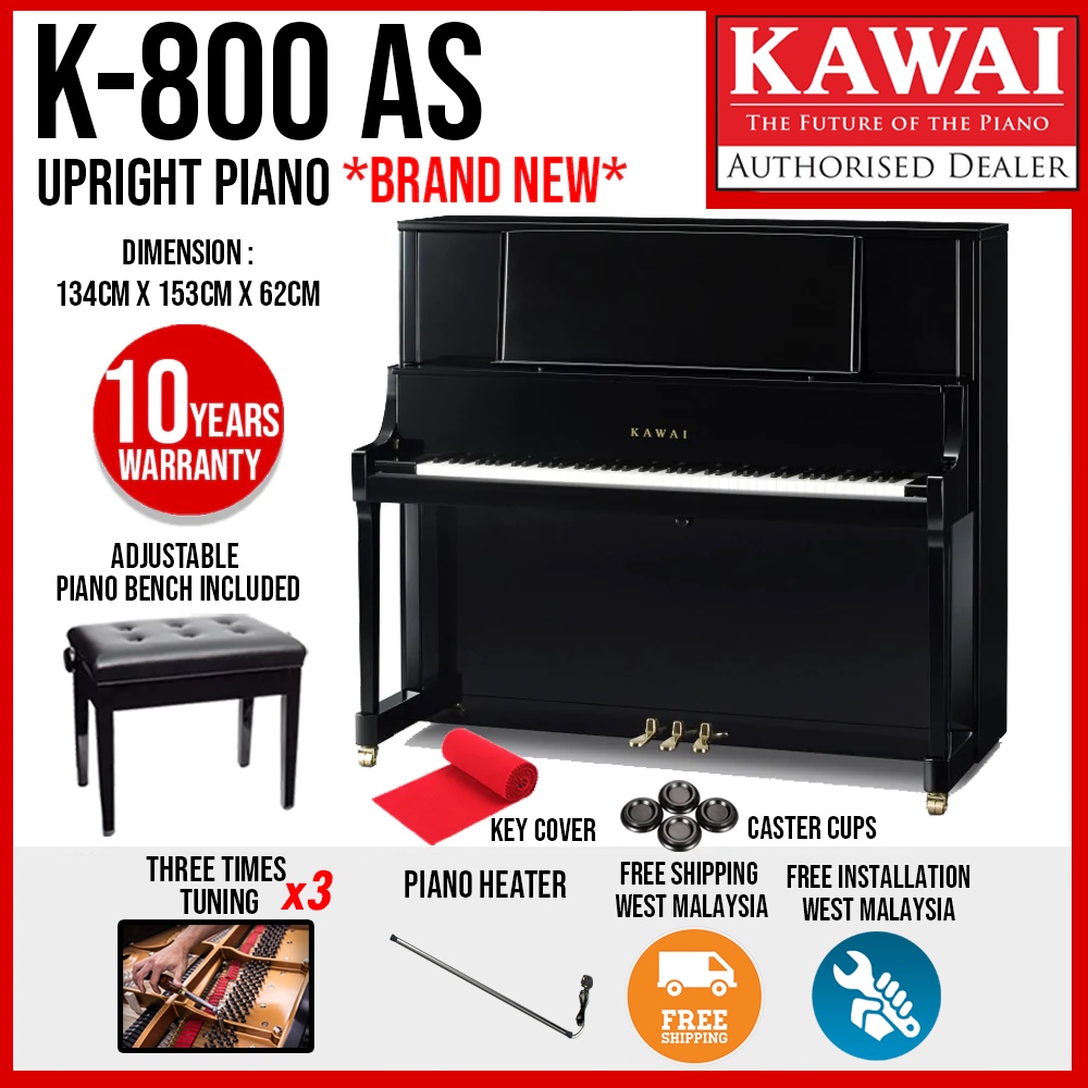 (Brand New) Kawai K-800 AS [Made In Japan] Professional Acoustic ...