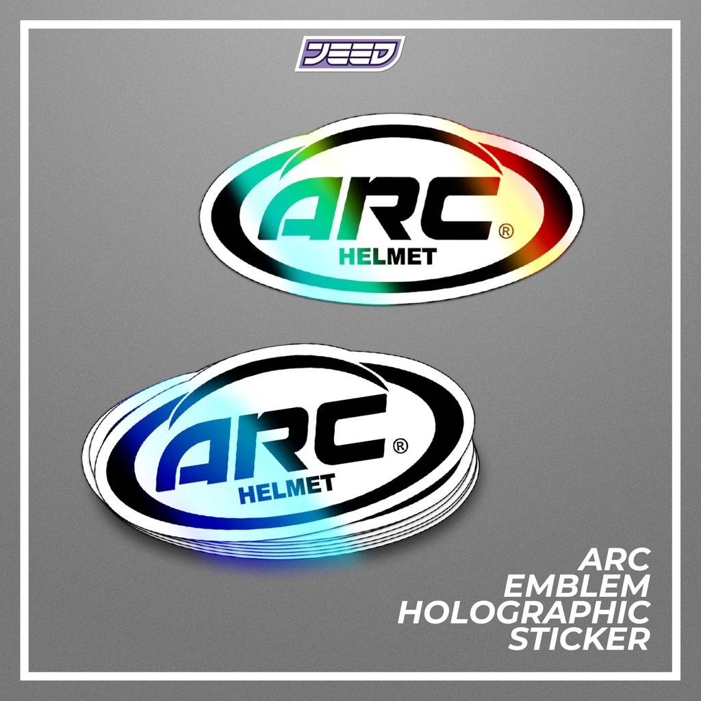 Sticker ARC Logo Helmet Hologram Waterproof PVC | Shopee Malaysia