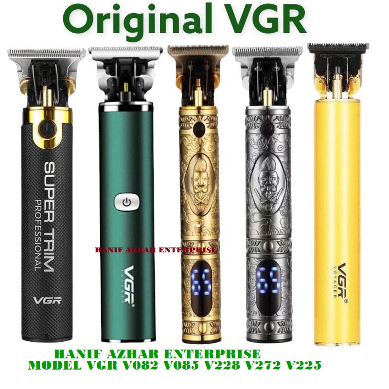 100% ORIGINAL VGR V-228 Steel Cordless Clipper Professional Hair Trimmer Rechargeable Hair ...