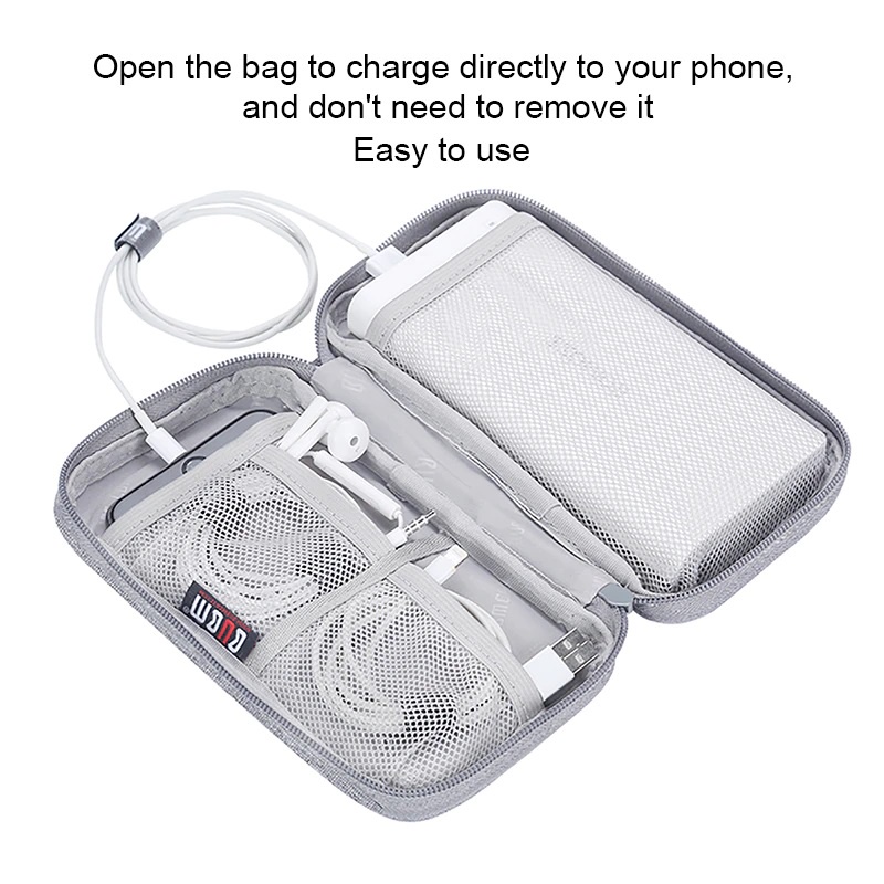 Polyester Power Bank Pouch Storage Bag Mini Durable Travel Protective ...