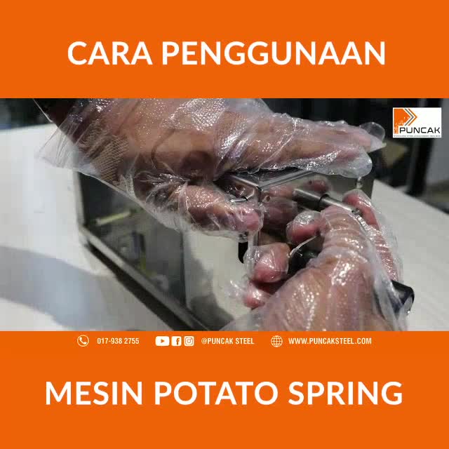 Bravo Stainless Steel Twisted Potato Slicer (Mesin Kentang Spring ...