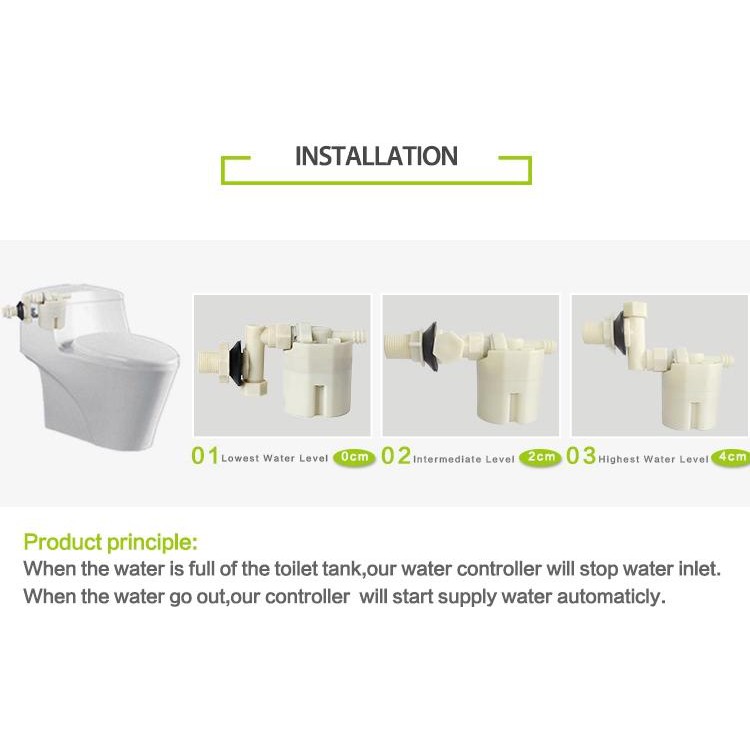 Toilet water supply set - horizontal water supply line (Includes trash ...
