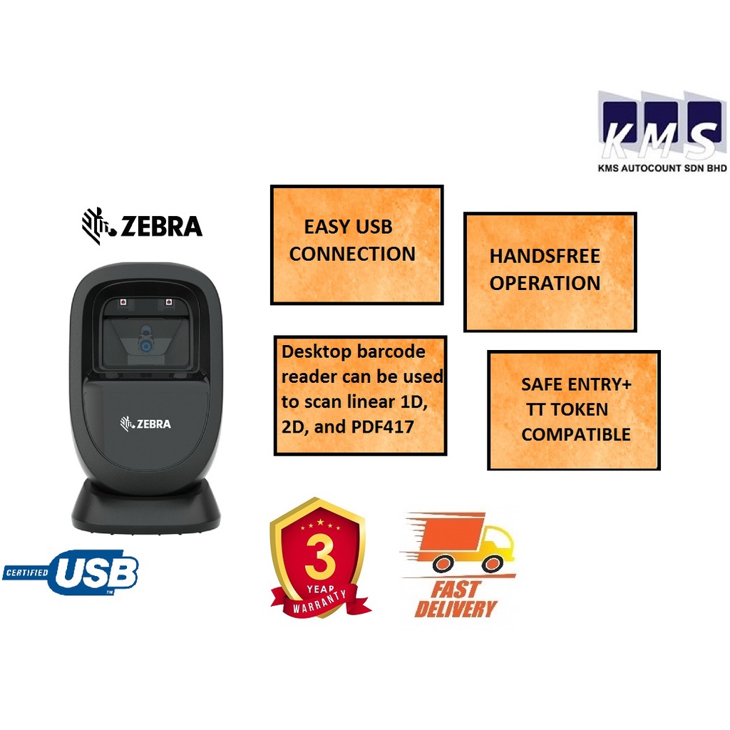 Zebra DS9308 Desktop 2D Barcode Scanner | Shopee Malaysia