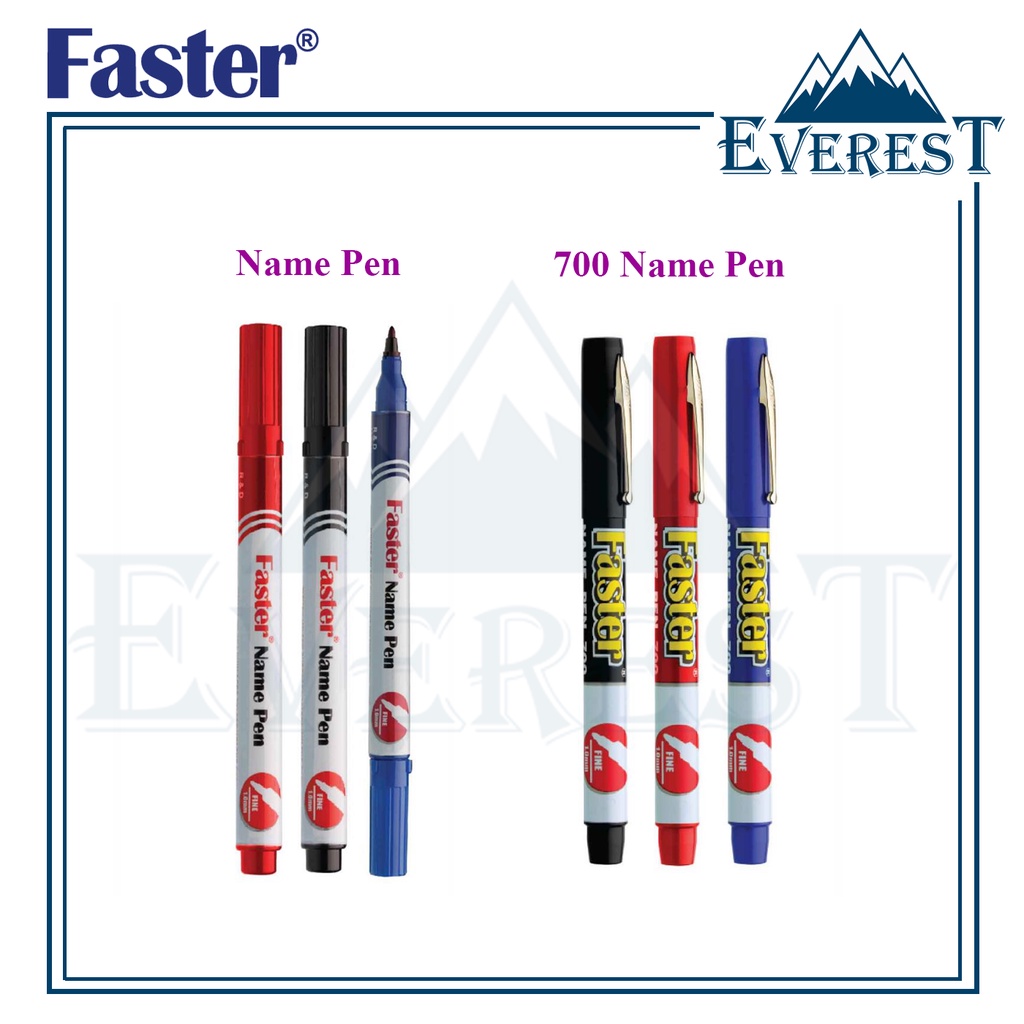 [Everest] Faster 700 Marker / Name Pen M-F-NP FINE 1.0mm Permanent ...