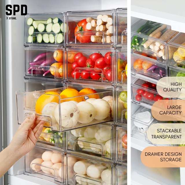 Transparent Convenient Fridge Storage Drawer High Quality Fridge ...