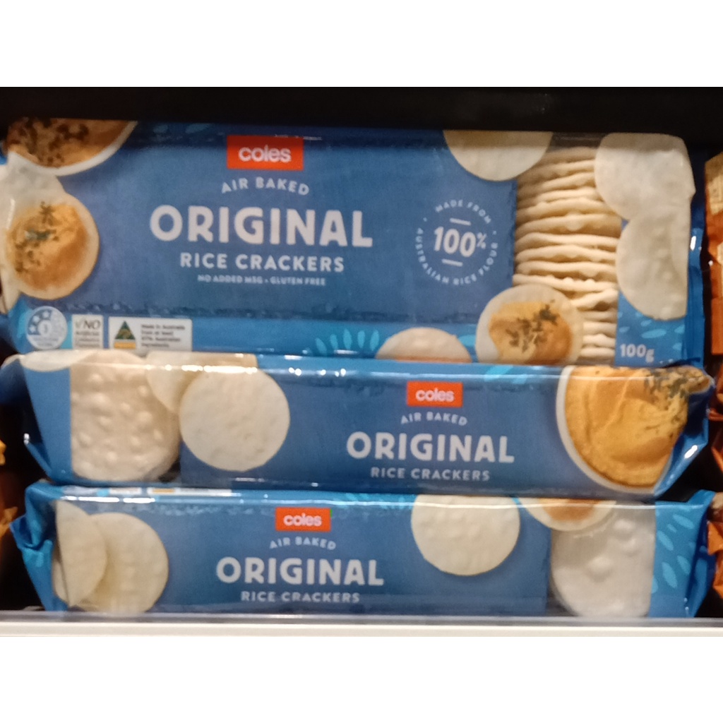 (Australia) Coles Original Rice Cracker 100g | Shopee Malaysia