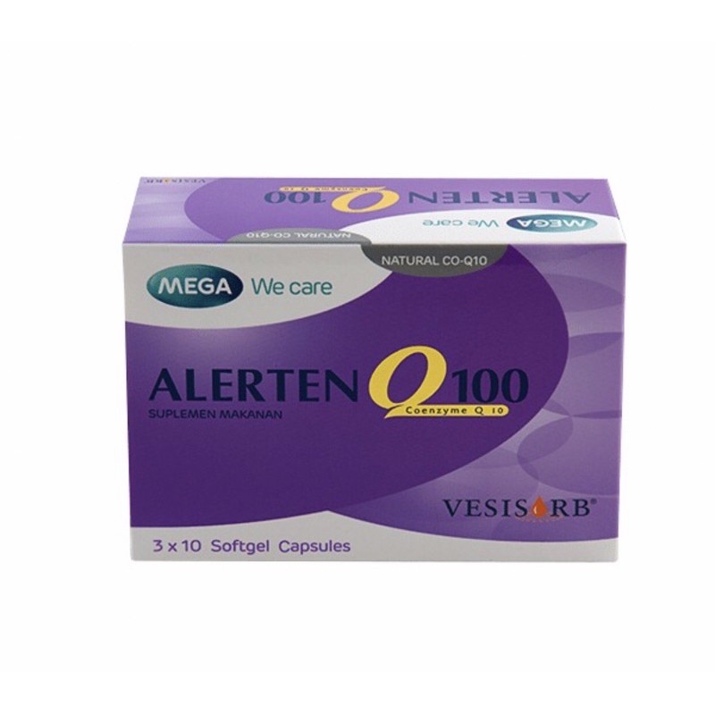 Alerten Q100 contains 30 (antioxidant to maintain heart health ...
