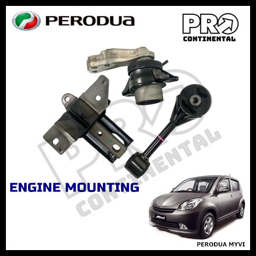 GENUINE PERODUA MYVI 1.3 ENGINE MOUNTING SET [3 PIECES) | Shopee Malaysia