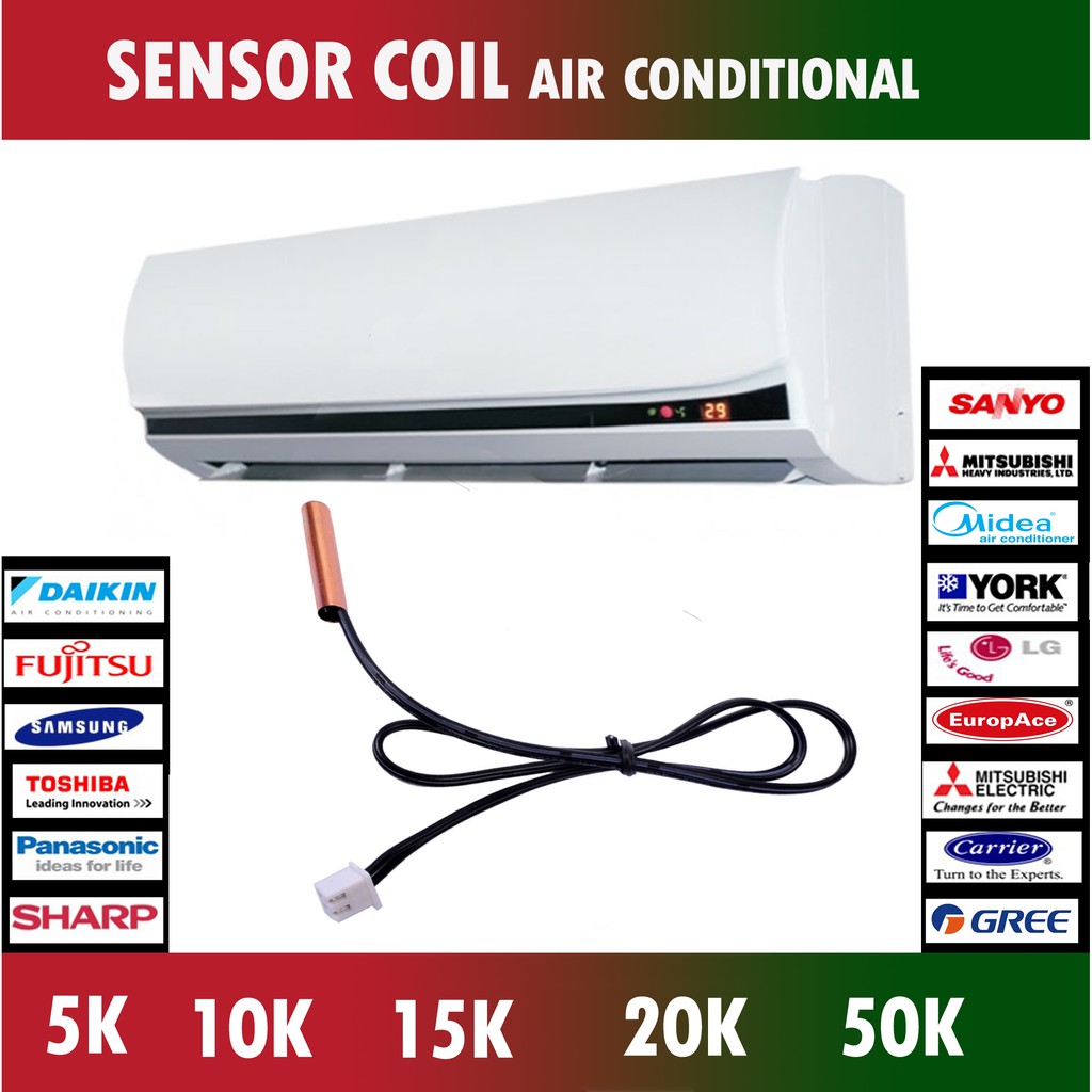 Air Conditioner Sensor coil 5K 10K 15K 20K 50K AIRCOND Temperature ...