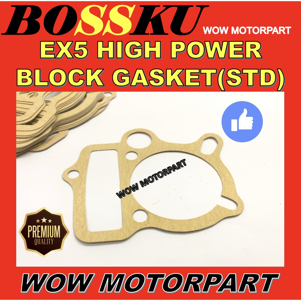 EX5 HI POWER GASKET BLOCK EX5 HP BLOCK GASKET STD NP EX5 OLD GASKET ...