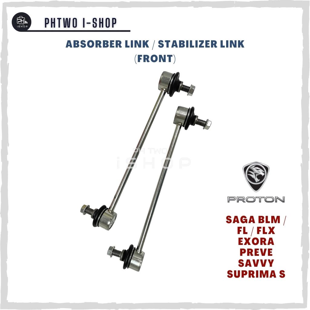 ABSORBER LINK / STABILIZER LINK (FRONT) - PROTON SAGA BLM FL FLX EXORA ...