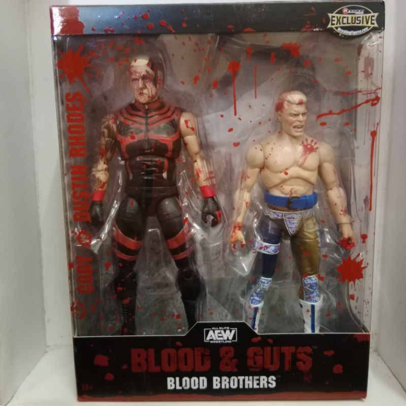 Jazwares AEW Blood & Guts Blood Brothers Cody vs Dustin Rhodes ...