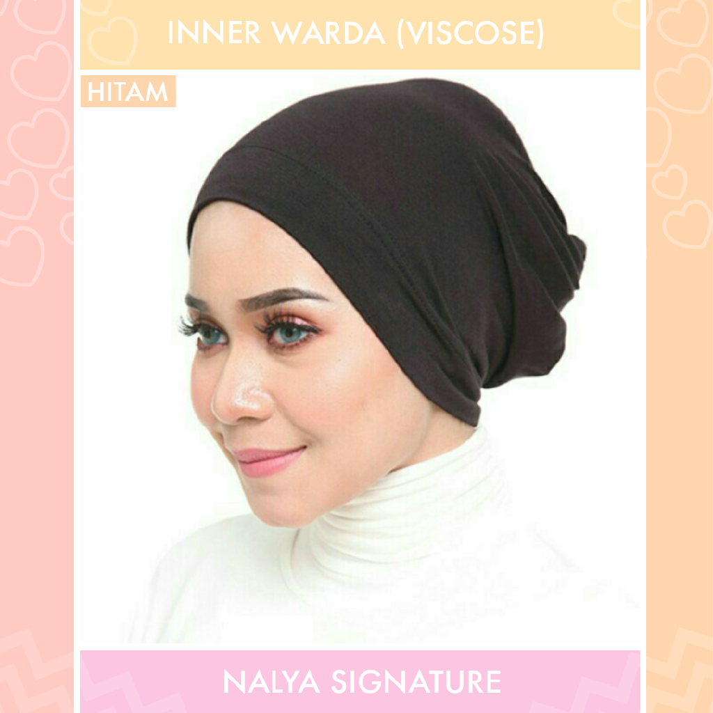 (NALYA) Inner Warda Cotton Viscose (Hitam) | Shopee Malaysia