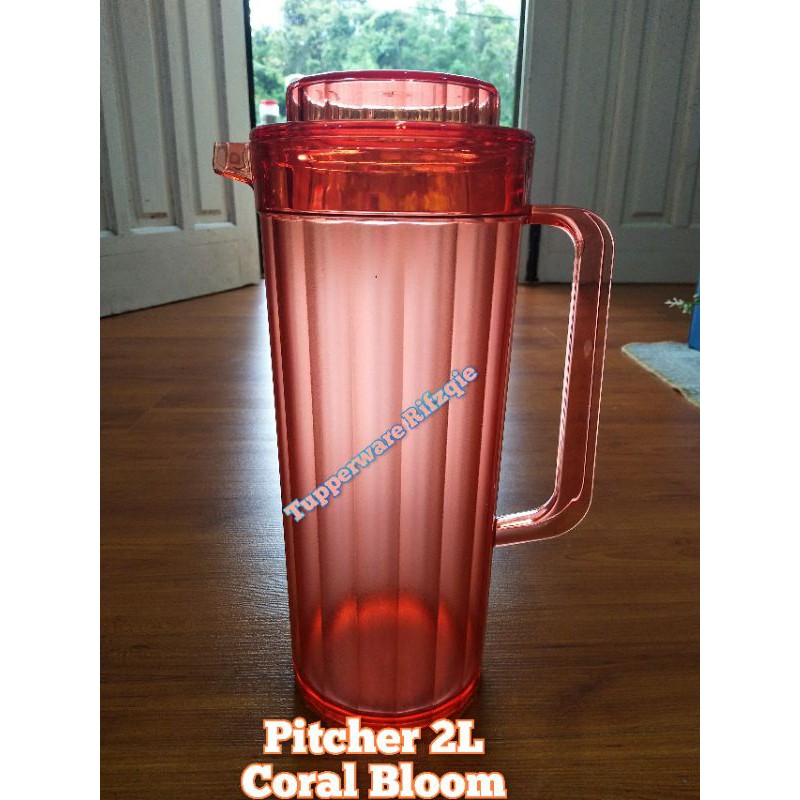Tupperware Watercolor Pitcher Coral Bloom 2L | Shopee Malaysia