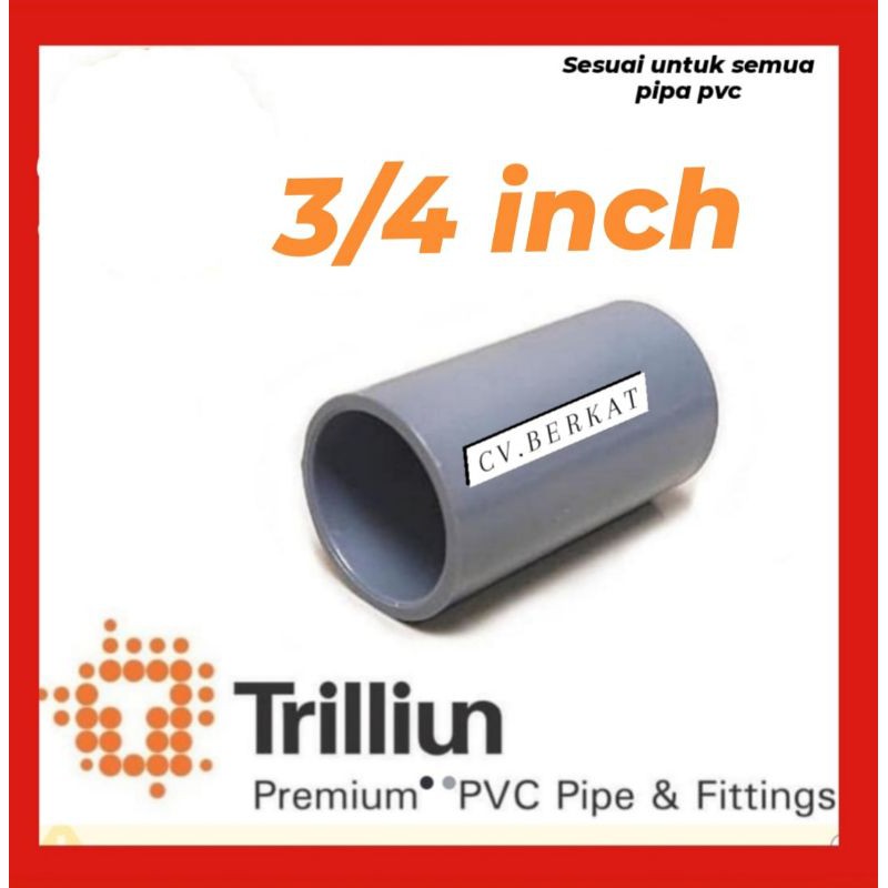 3/4" TS PVC Pipe sok/socket - 3/4" TS sok/socket pipe connection, TRILLION | Shopee Malaysia
