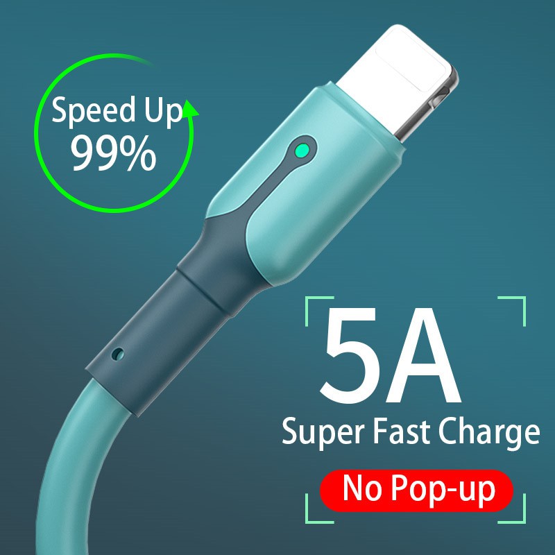 5A Super Fast Charge Type C Cable Liquid Silicone Micro USB Cable for ...